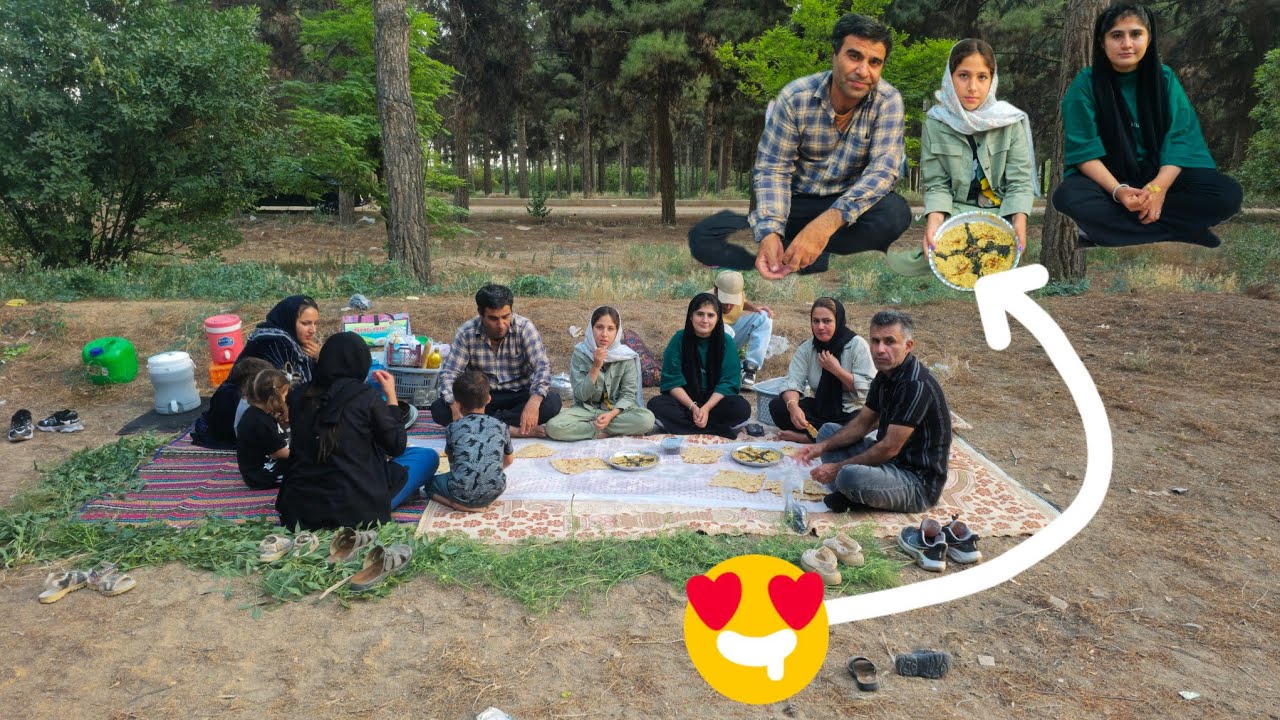 Travel to the village around Isfahan + cooking delicious local food 🍲🏞️ ...