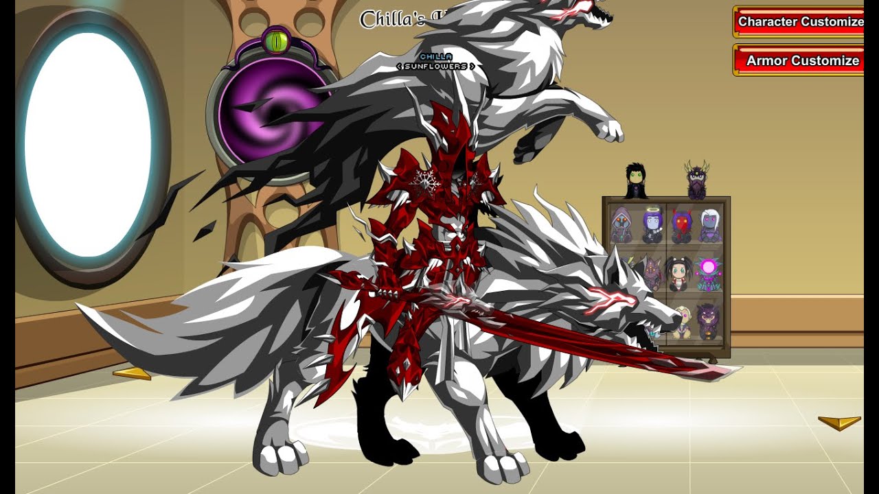 AQW Frostborn Wolf NEW UPGRADE PACKAGE! - YouTube
