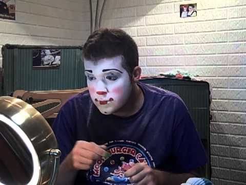 How to Apply Whiteface Makeup part 5 - YouTube