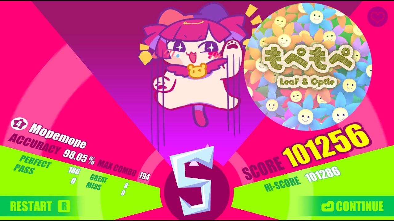 Muse Dash 4★ Mopemope EASY 98,05% Full Combo - YouTube