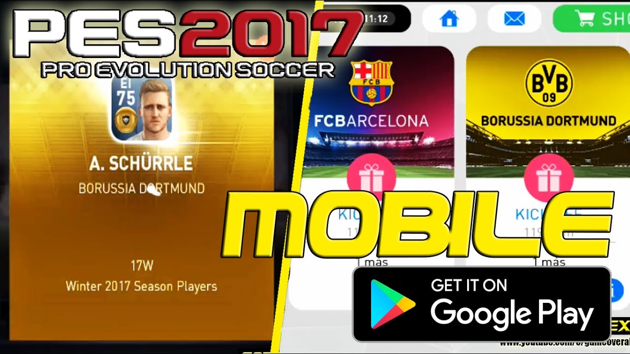 PES 2017 Mobile - PRIMER BALL OPENING + GAMEPLAY [ESPAÑOL] - YouTube