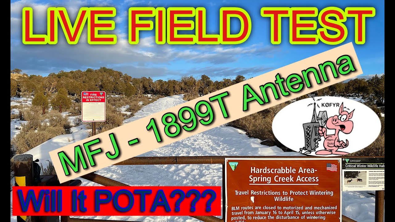 LIVE FIELD TEST of MFJ-1899T Antenna: Will It POTA??? - YouTube