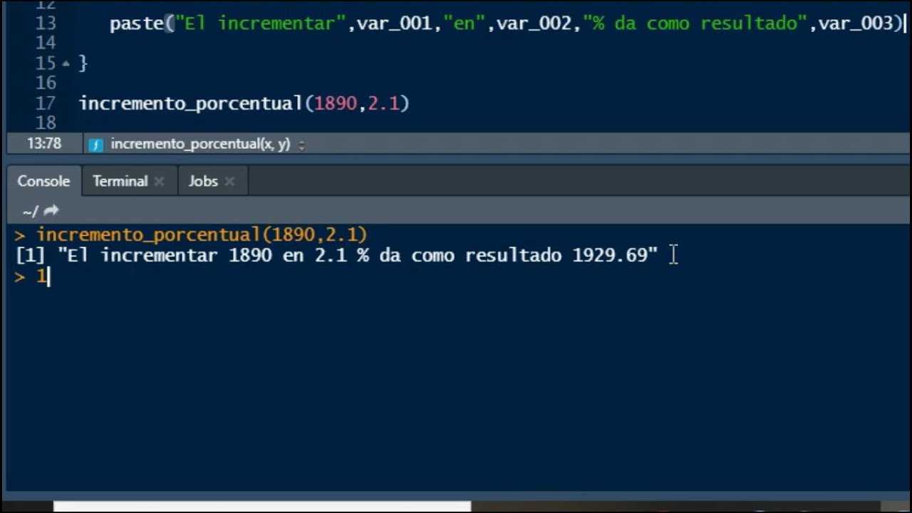 Configurar resultados en consola de comando de RStudio | crear ...