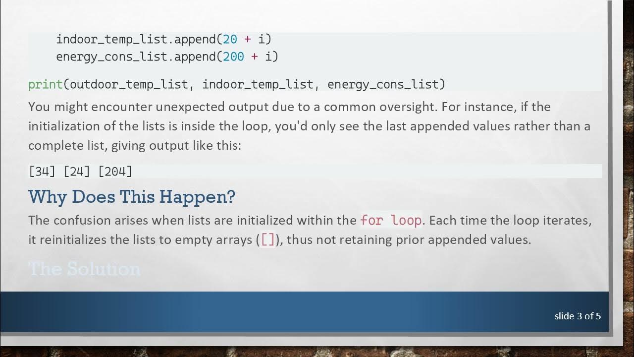Mastering List Appending in Python: How to Use a for Loop Effectively - YouTube