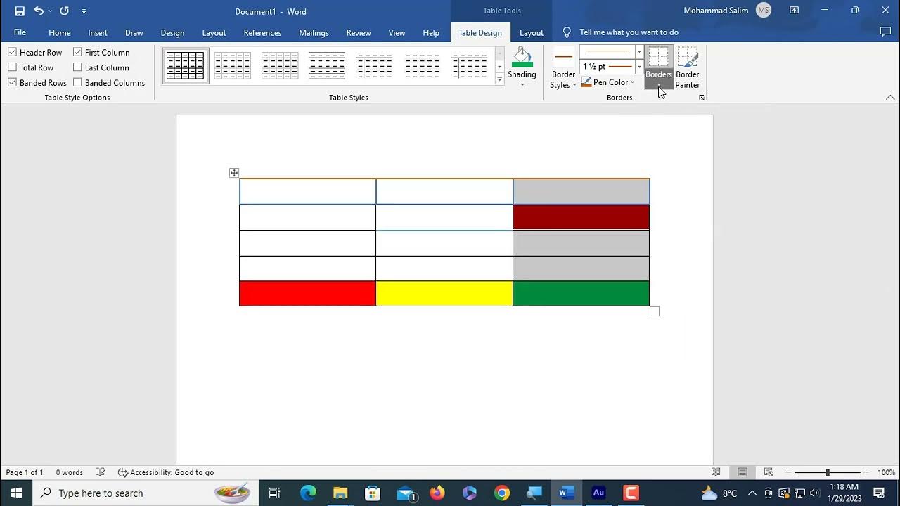 Insert Tab in MS Word Part 1 | Table Group in MS Word | MS Word Tutorials | Discovery with Salim ...