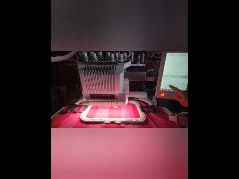 Brother PR1055X Centering and Stitching Name onto Beach Towel using ...