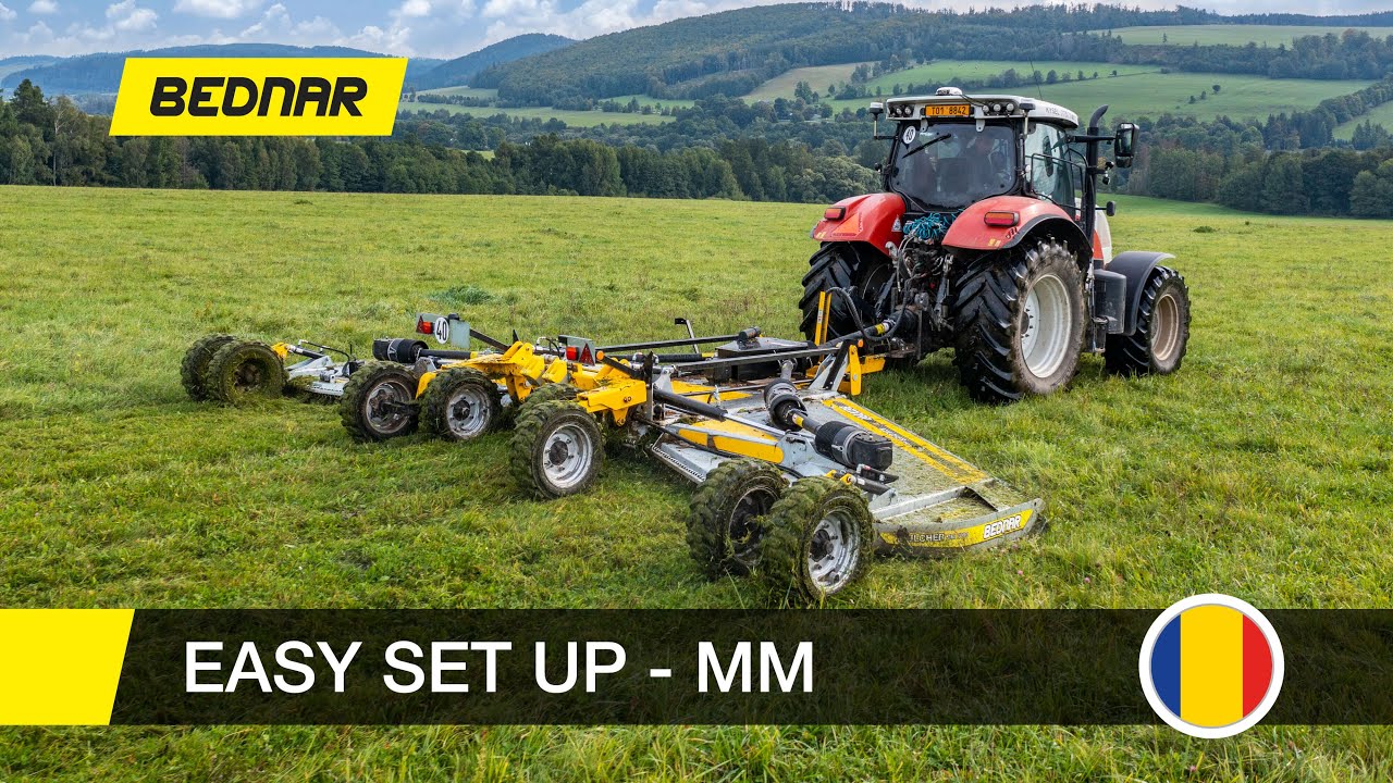 BEDNAR FMT: EASY SET UP - MULCHER MM (RO version) - YouTube
