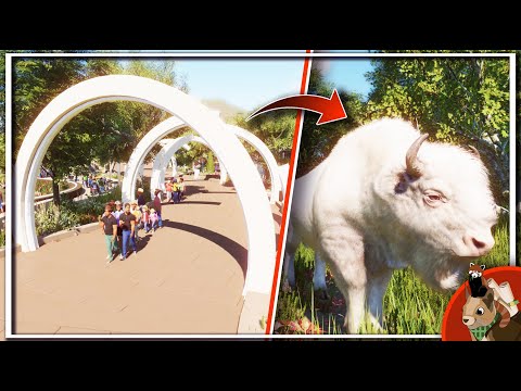 Natural & Realistic Bison/Wisent Habitat & Modern Pathway | Eve Zoo ...