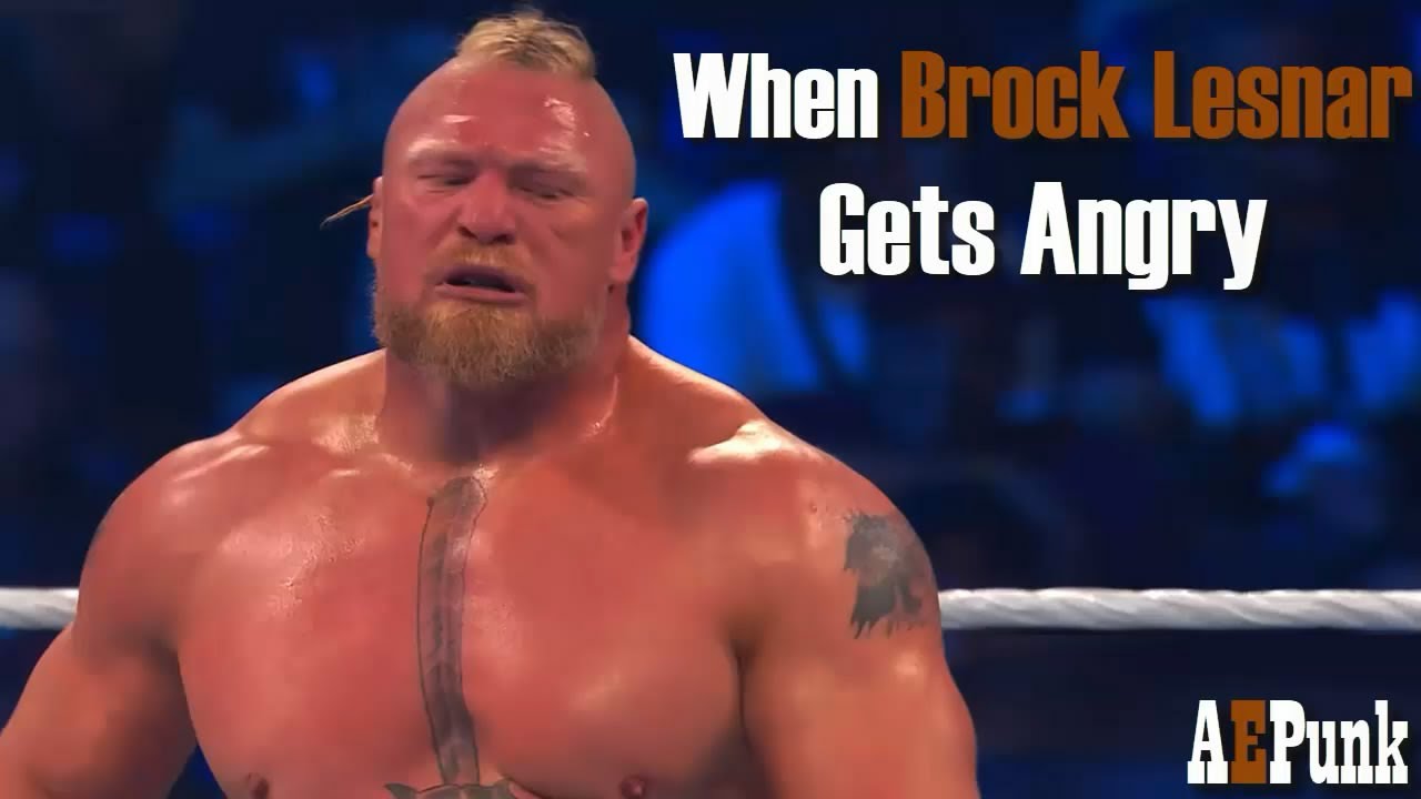 When Brock Lesnar Gets Angry & Destroys Everyone - YouTube