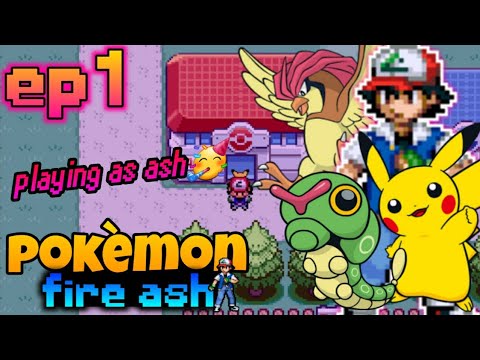 🔥Ash Ki Journey Game Mai🔥|Pokemon Fire Ash Hindi Gameplay Ep1 - YouTube