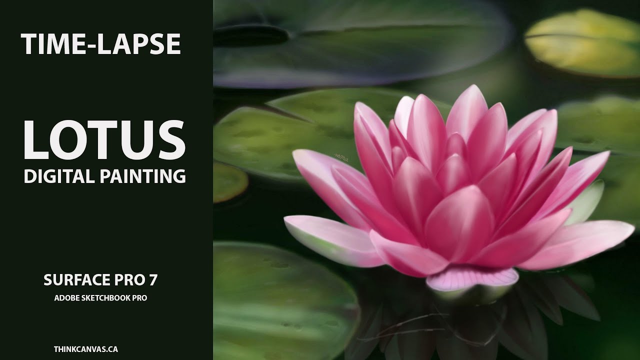 Lotus - Digital Artwork | Time- Lapse - YouTube
