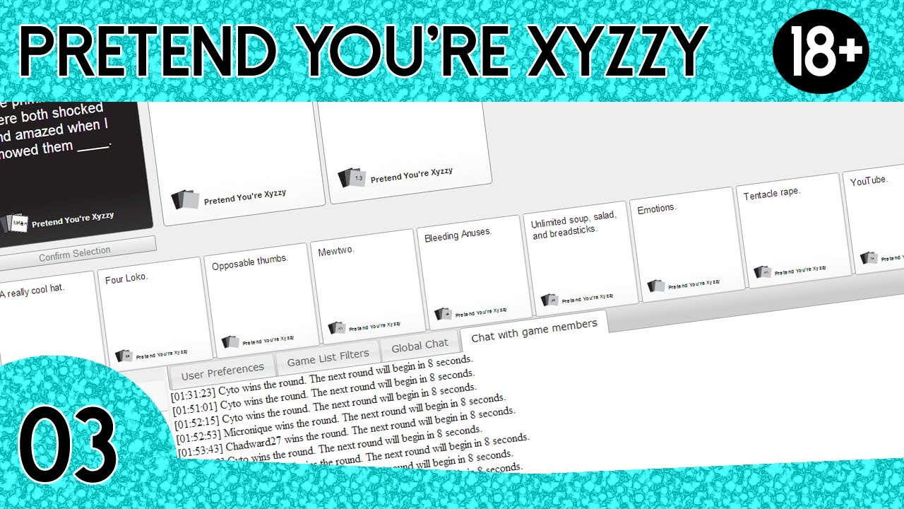 Pretend You're Xyzzy [18+] | The Online Cards Against Humanity | #3 - YouTube