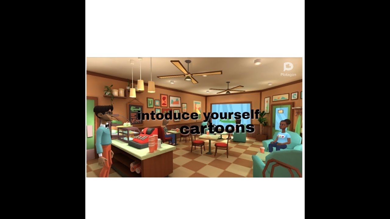 introduce yourself cartoon animation - YouTube