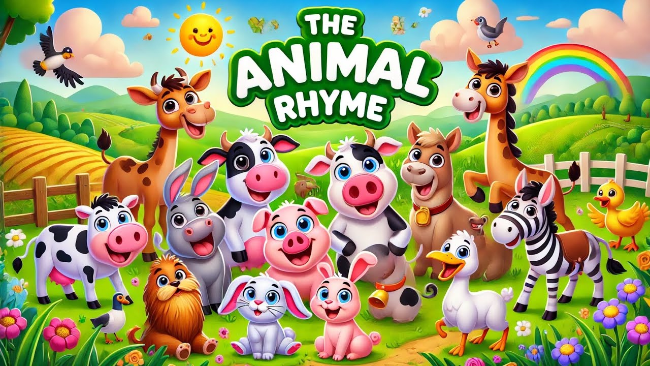 Learn Animal Names and Sounds | The Animal Rhyme Adventure" | Learn ...