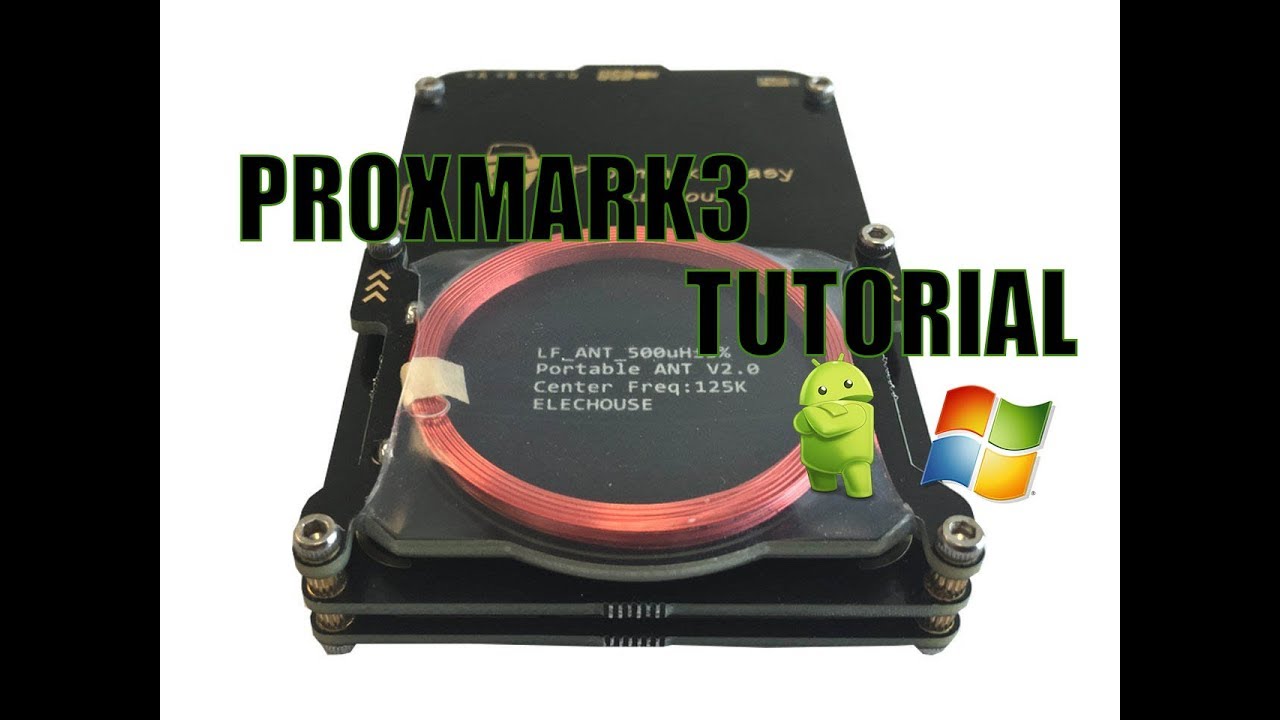 proxmark3 rfid guide complet démarrage windows android - YouTube