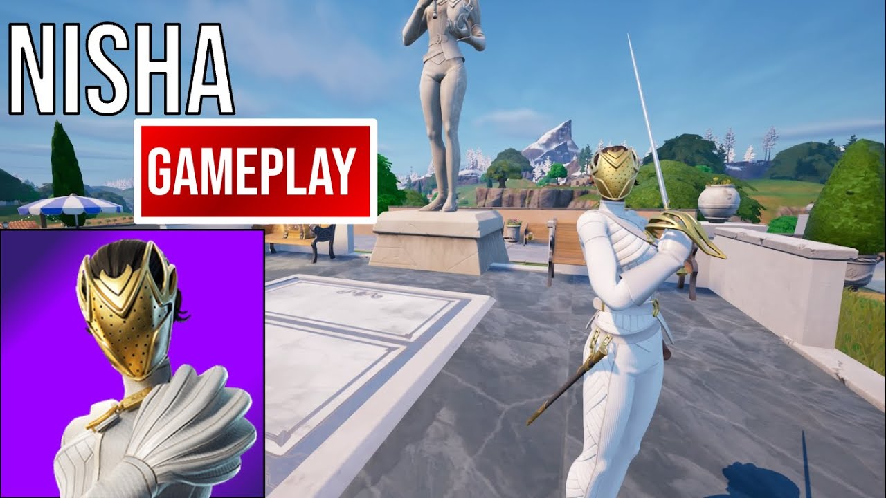 New Nisha Skin Gameplay (Fortnite Battle Royale) - YouTube