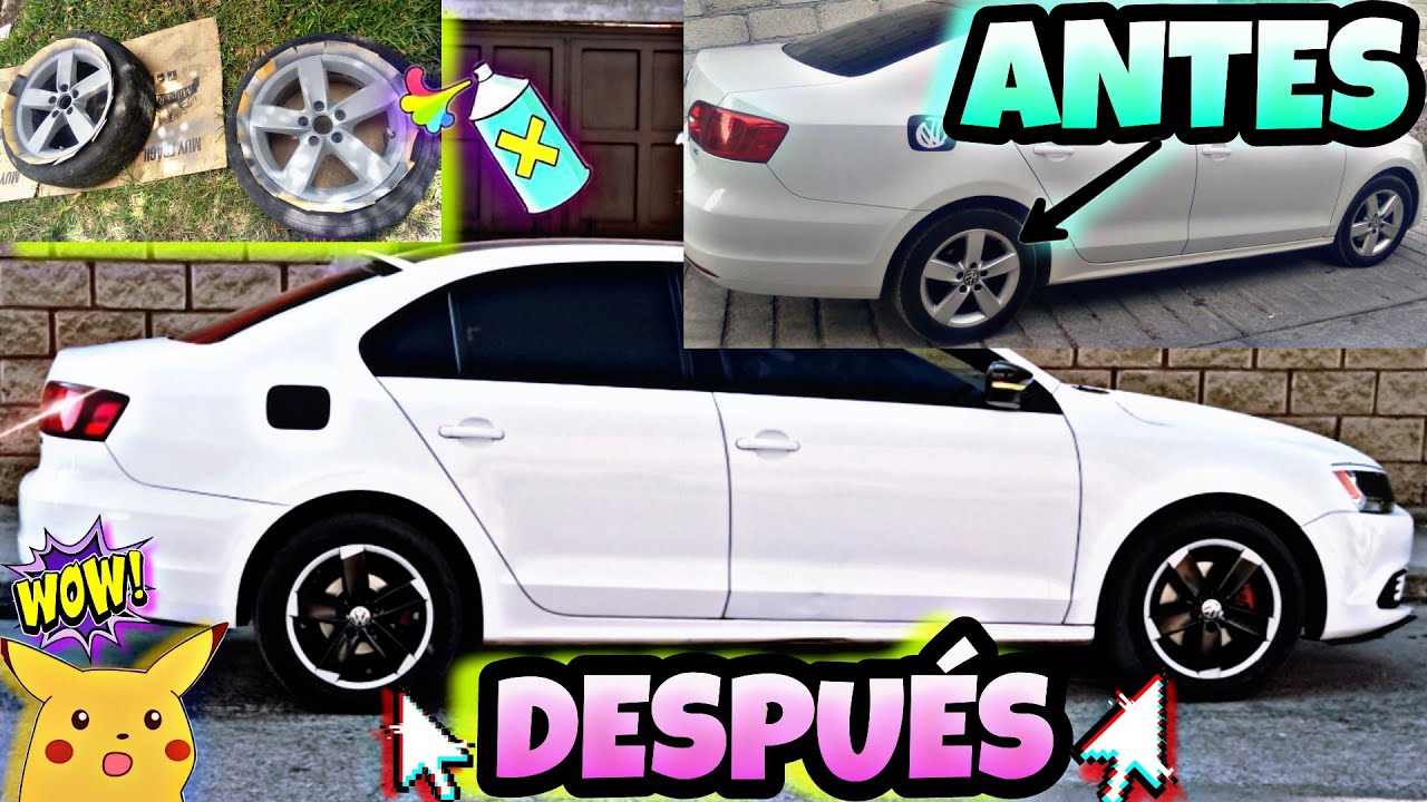 COMO PINTAR RINES Y COMO DAR OTRO DISEÑO A LOS RINES /CON AEROSOL ...