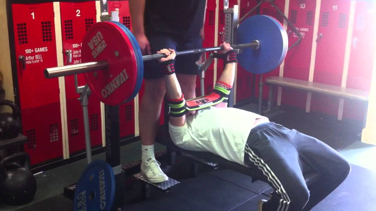 PTC Frankston, Max benches 150kg with Titan Super Ram - YouTube