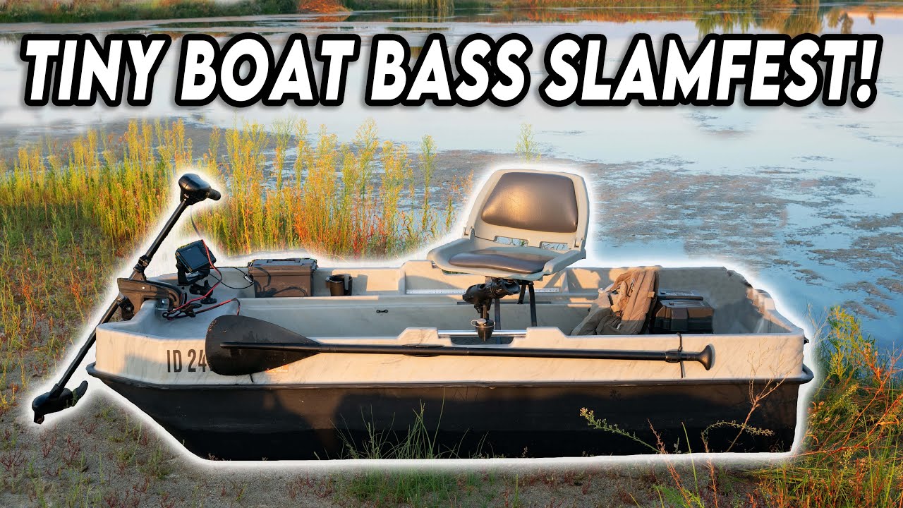 Tiny Boat Bass Fishing/Truck Tent Camping! ~Pond Prowler/Bass Raider ...