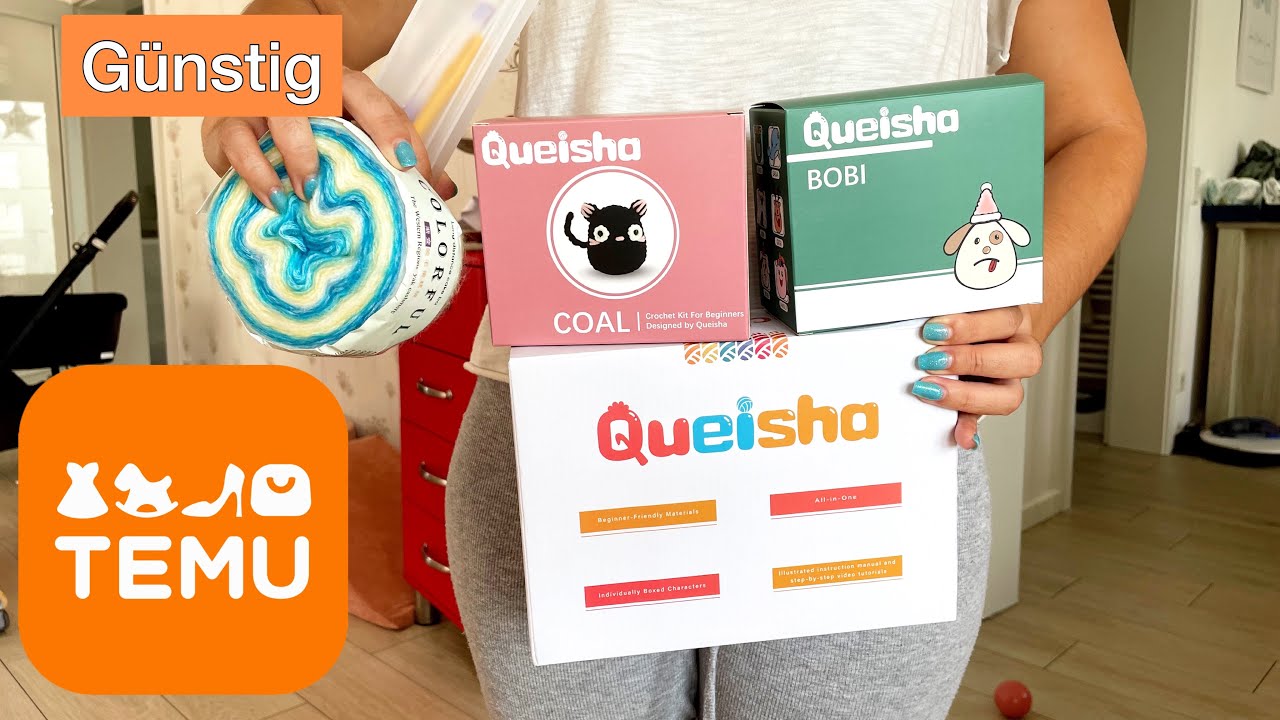 TEMU Haul | Häkelset und wolle + Nächste Häkelanleitung | Mary Crochet ...