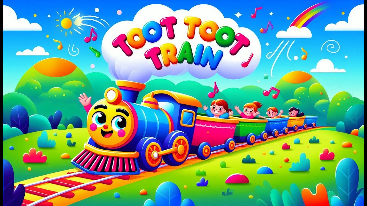 🚂 Toot Toot Train Song for Kids | Fun Train Ride Adventure | Choo Choo ...
