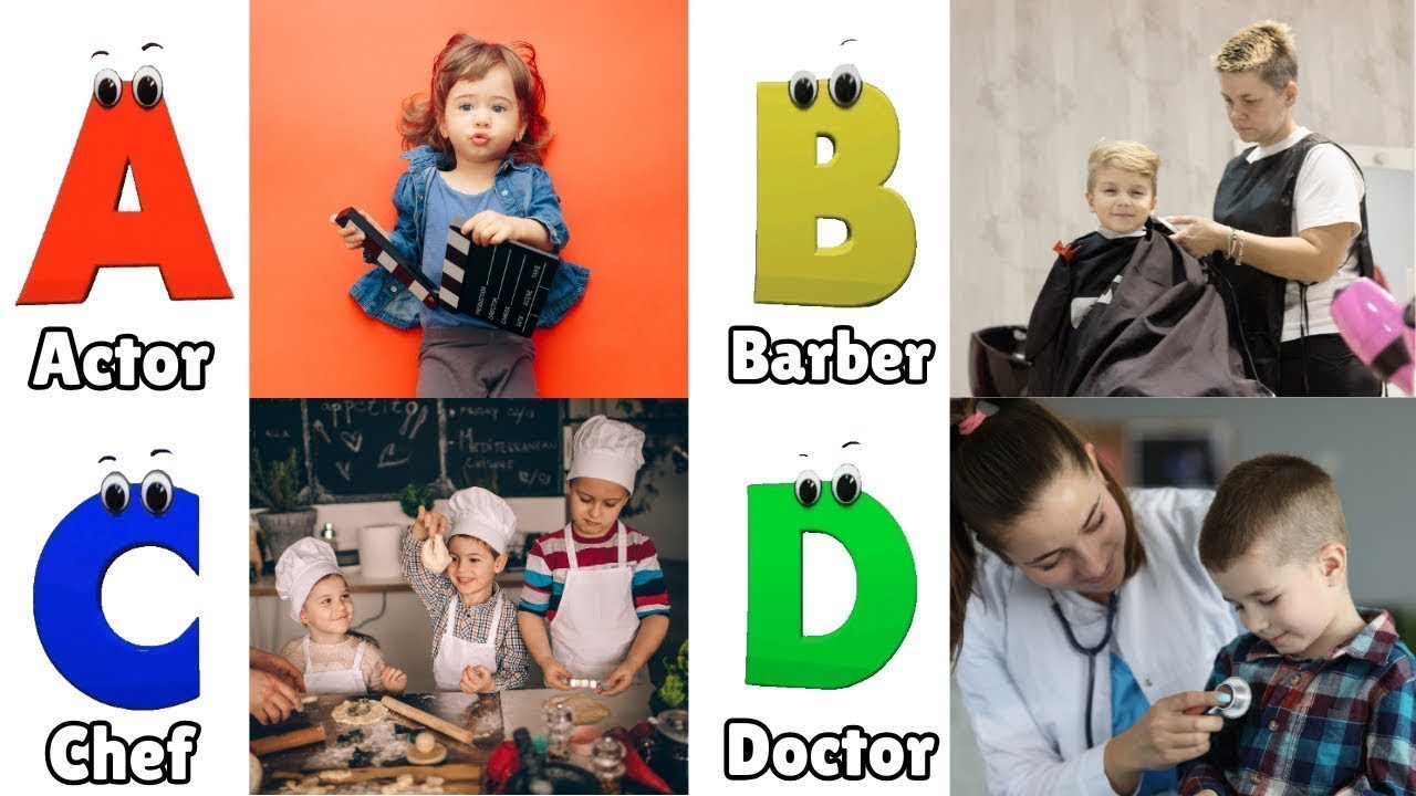 Occupation Alphabet Song for Kids | Phonics for Kids | Alphabet Letters ...