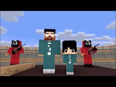 XDJames Herobrine And Family Play Squid Game