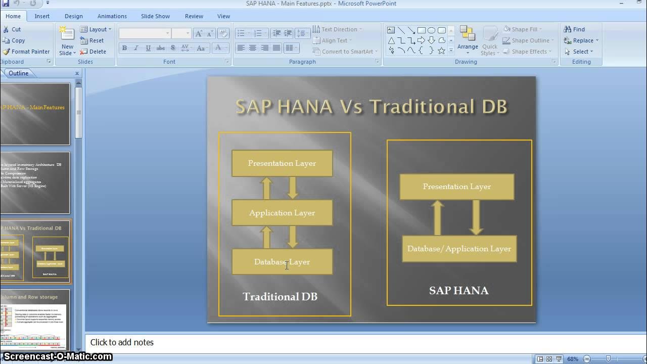 SAP HANA Elearning -- SAP HANA Main Features - YouTube