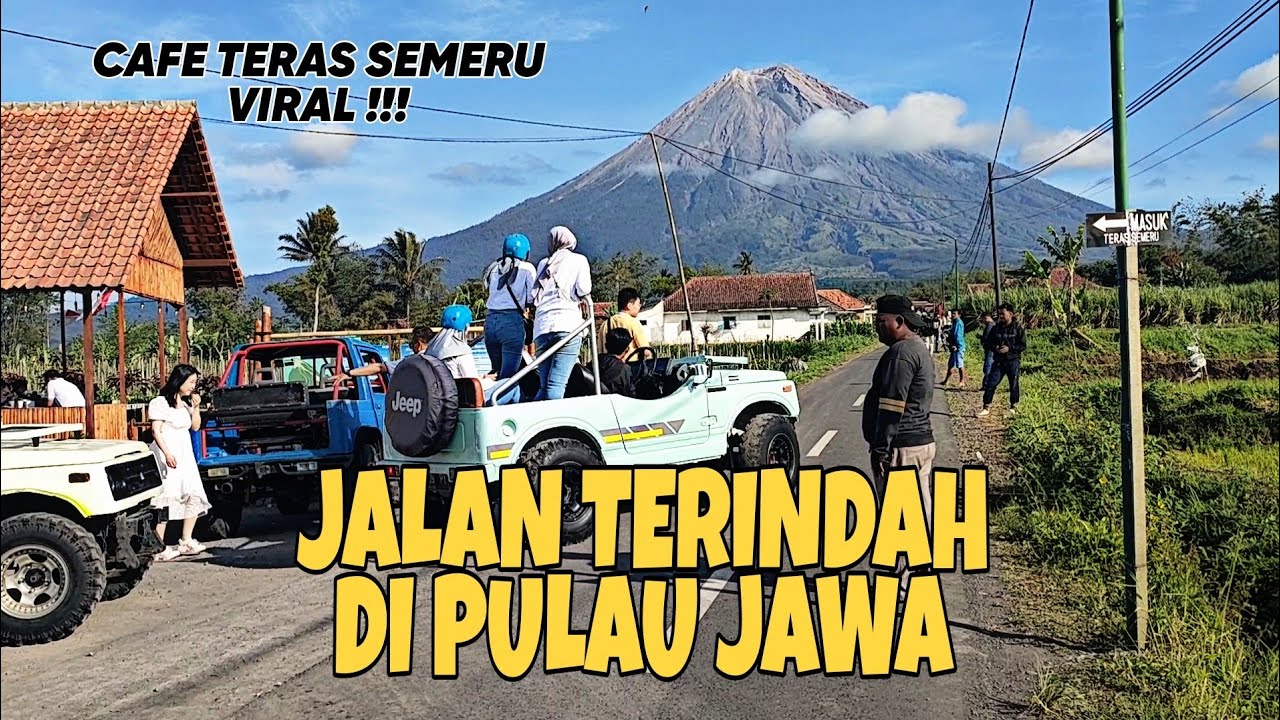 TERAS SEMERU !!! DESA DAN CAFE TERINDAH VIEW GUNUNG SEMERU - YouTube