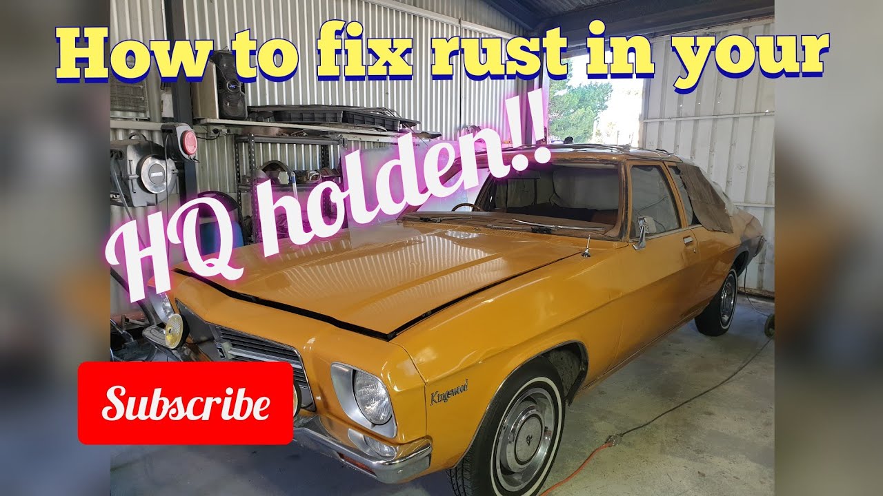 How to fix rust in your HQ holden part 1 - YouTube