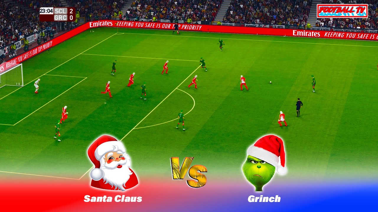 Santa Claus vs Grinch - Full Match & All Goals 2024 | Christmas Kits ...