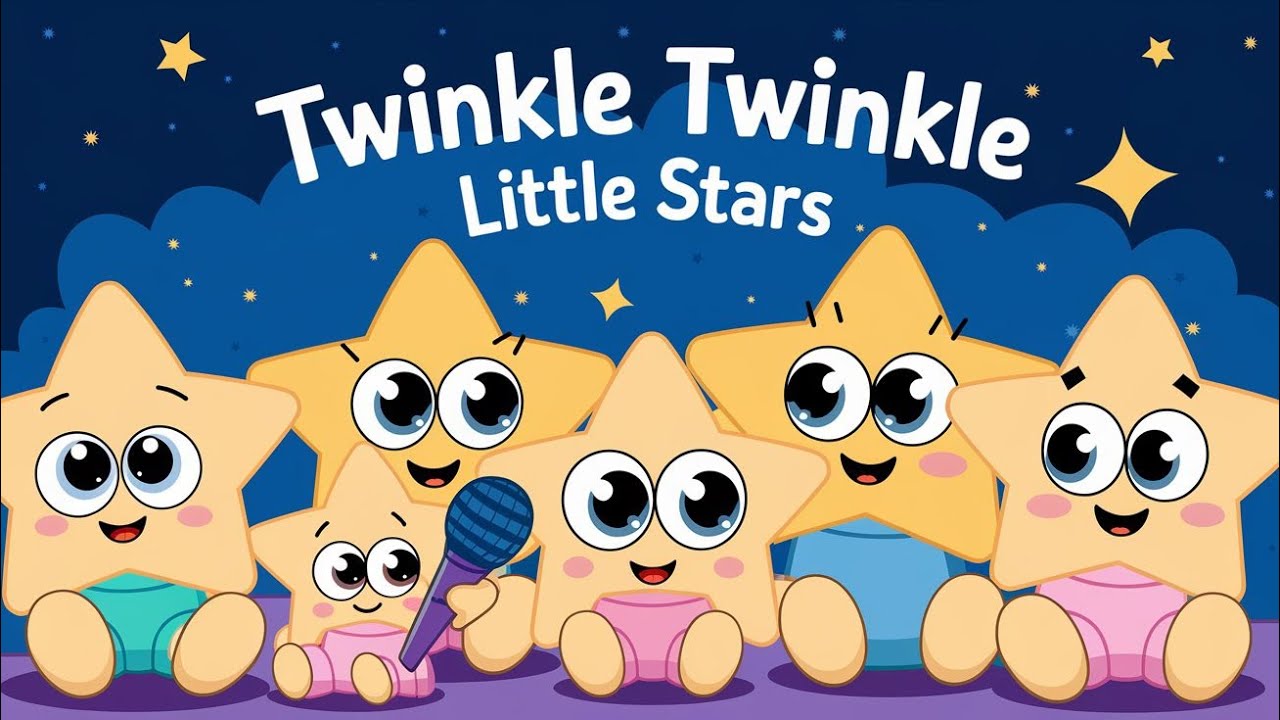 Twinkle Twinkle Little Stars ⭐ Songs Family 🌟 Super Simple Song Nursery ...