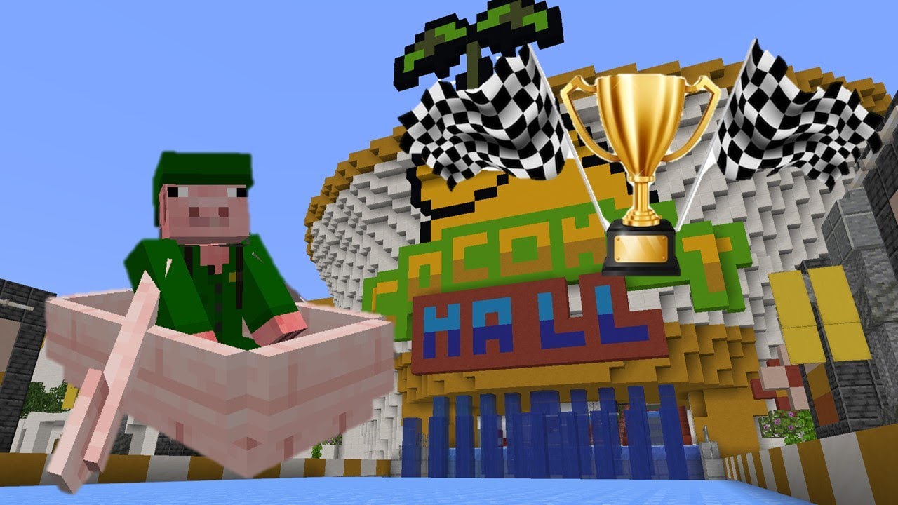 Coconut Mall In Minecraft Race! - YouTube
