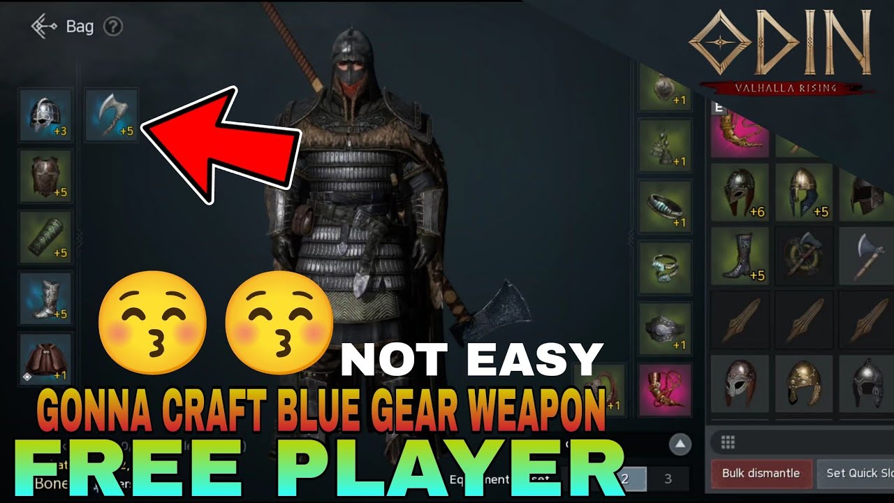 FINALLY ON THE WAY TO COMPLETE BLUE GEAR WEAPON | ODIN Valhalla Rising ...
