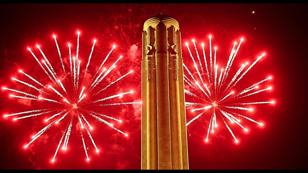 Watch Pyros Launch July 4 Firework Show Over Liberty Memorial Tower ...