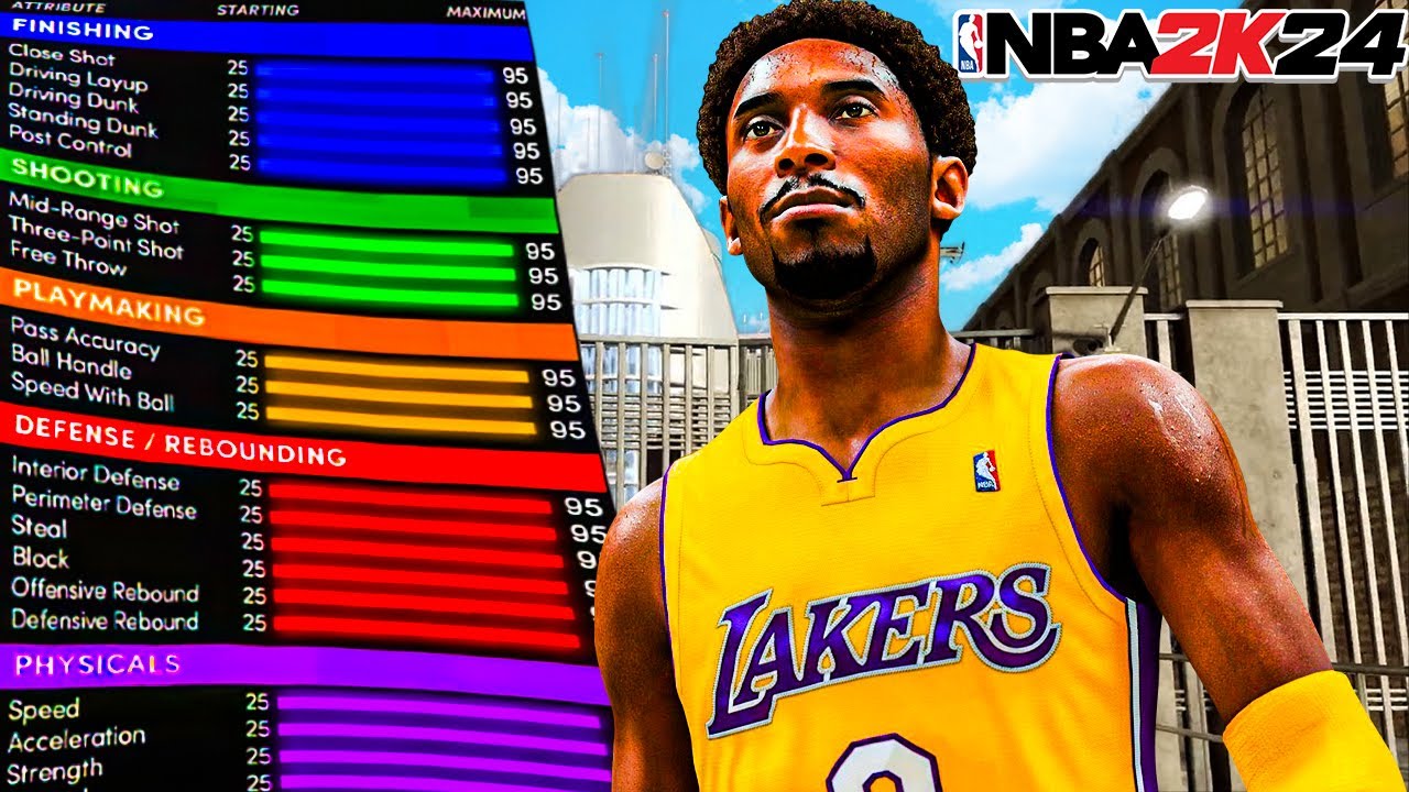 GAME BREAKING KOBE BRYANT BUILD IS THE BEST BUILD IN NBA 2K24! 100 ...