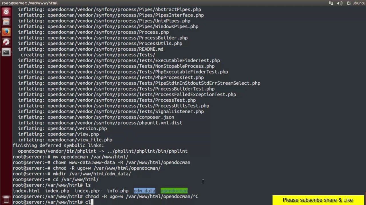 OpenDocMan installation on Ubuntu Linux - YouTube