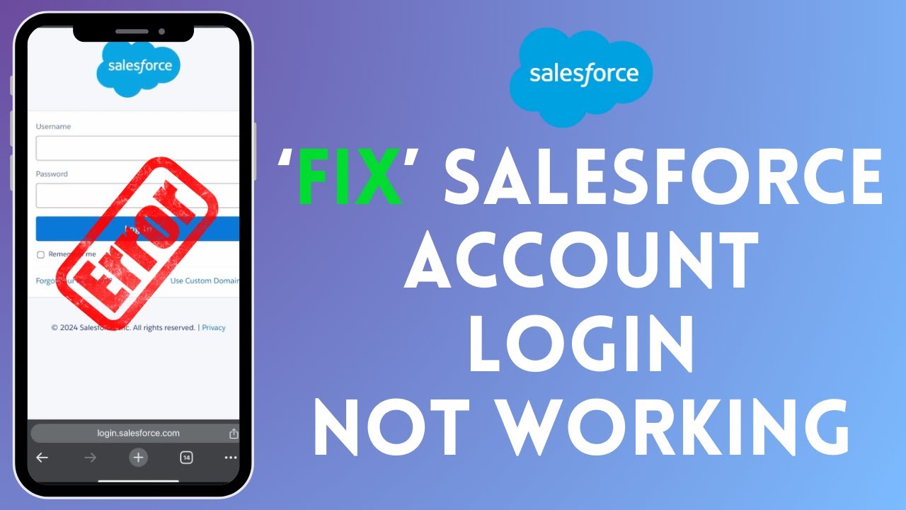 How to Fix Salesforce Account Login Not Working 2024? - YouTube