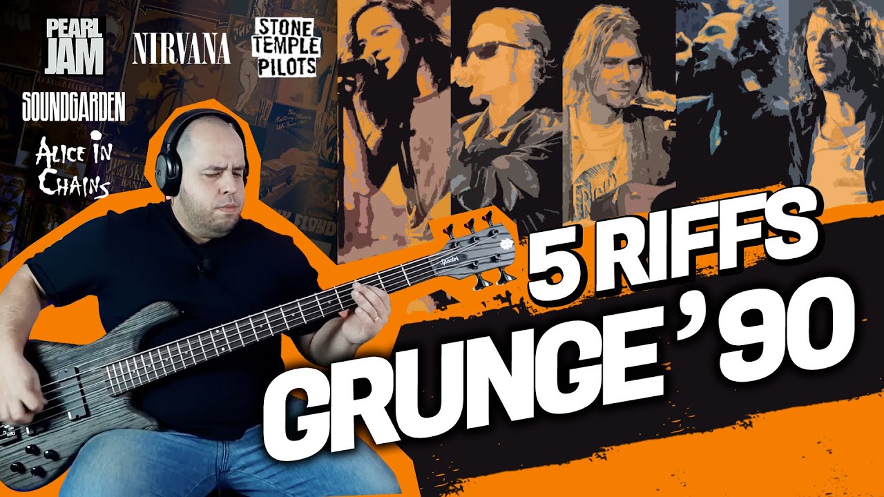 NIRVANA, PEARL JAM, ALICE IN CHAINS - TOP 5 RIFFS GRUNGE - YouTube