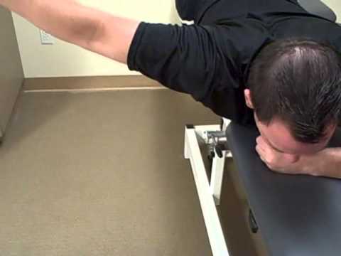 Abduction with Scapular Retraction - Prone - YouTube