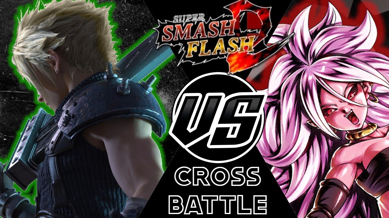 cloud vs android 21 (ssf2 cross battle) - YouTube