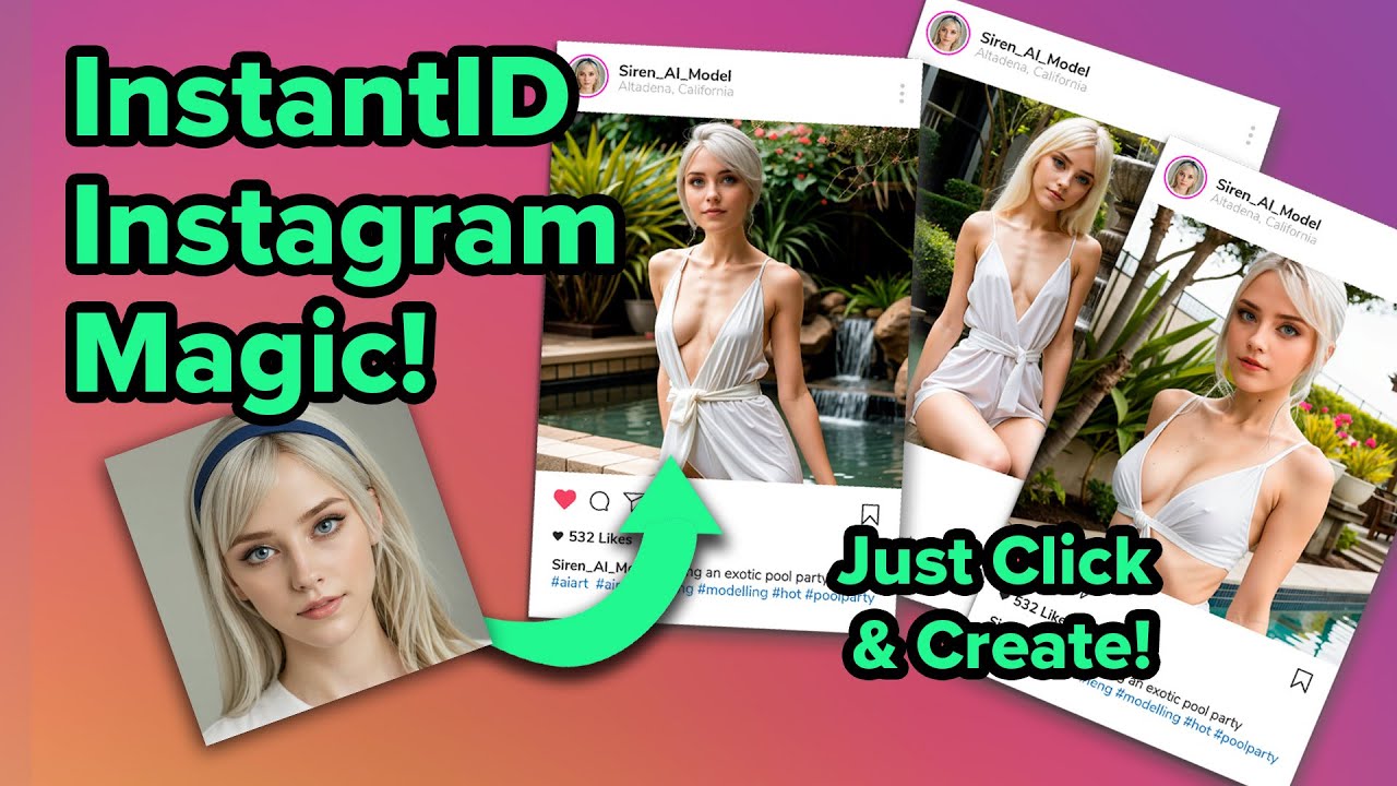 InstantID ControlNet Tutorial - Create stunning AI Instagram supermodel so easy - Anyone Can Do ...