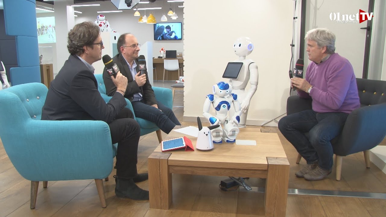Grand Talk 01net : spécial robots Bruno Maisonnier Aldebaran - YouTube