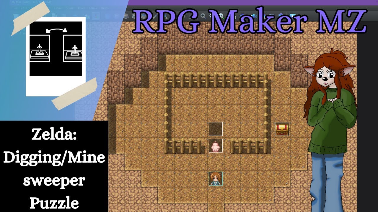 RPG Maker Game Re-creator: Zelda Digging Mini-Game - YouTube