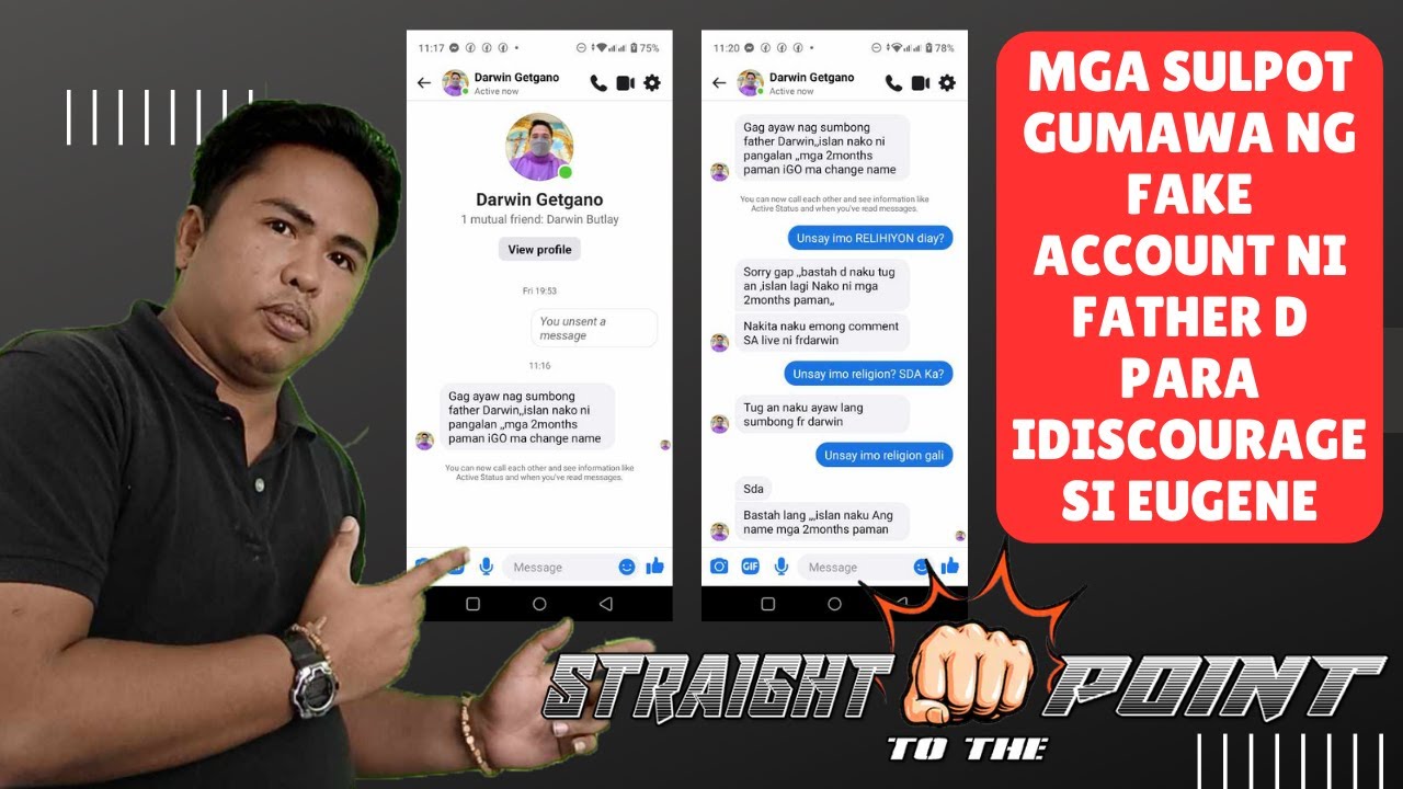 Mga sulpot gumawa ng fake account ni Father D para idiscourage si Eugene - YouTube