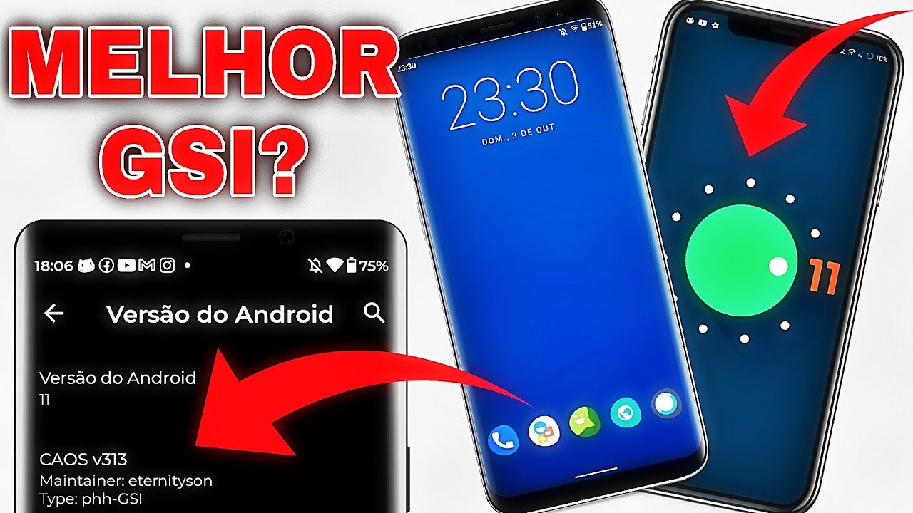 Conheça a CAOS 🤩 GSI Leve que porta o Android 10 e 11 para diversos ...