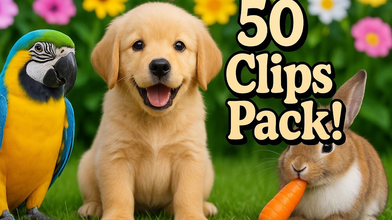 🐾 “Cute & Funny Pet Clip Pack – 50 Hilarious Moments!” - YouTube