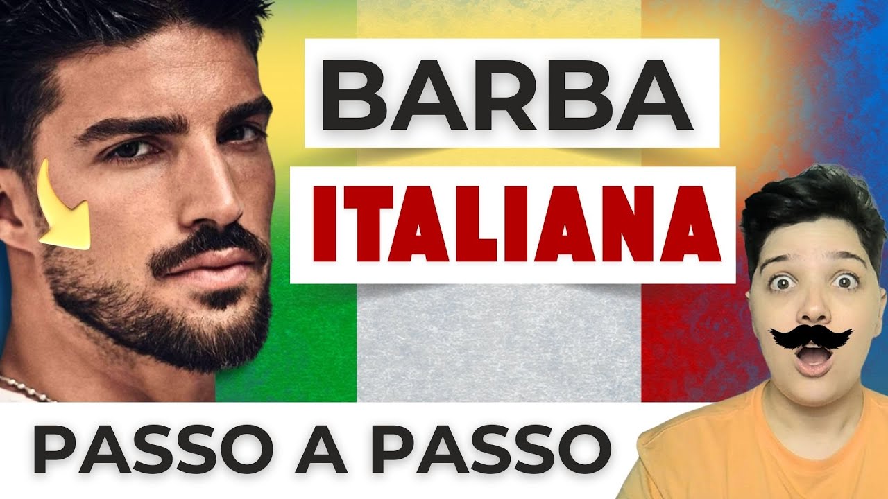 Como fazer a BARBA ITALIANA [ Passo a passo completo ] - YouTube