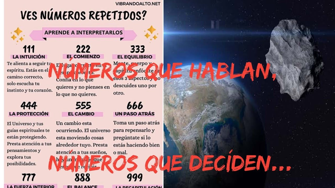 Números que nos dan Señales y rigen nuestra existencia - YouTube