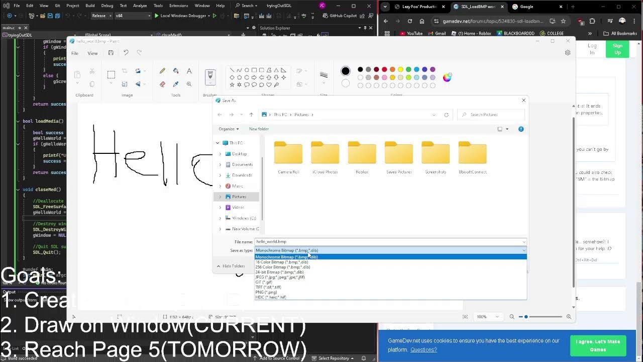 Coding 'Til I Graduate || Day 1 - Learning SDL - YouTube